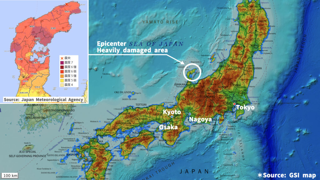 I will address the location of the Noto Peninsula earthquake and its ...